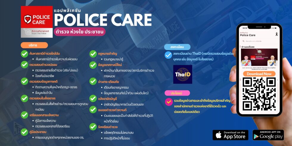 แอปพลิเคชัน “Police Care” ตำรวจห่วงใยประชาชน | สำนักงานกำลังพล